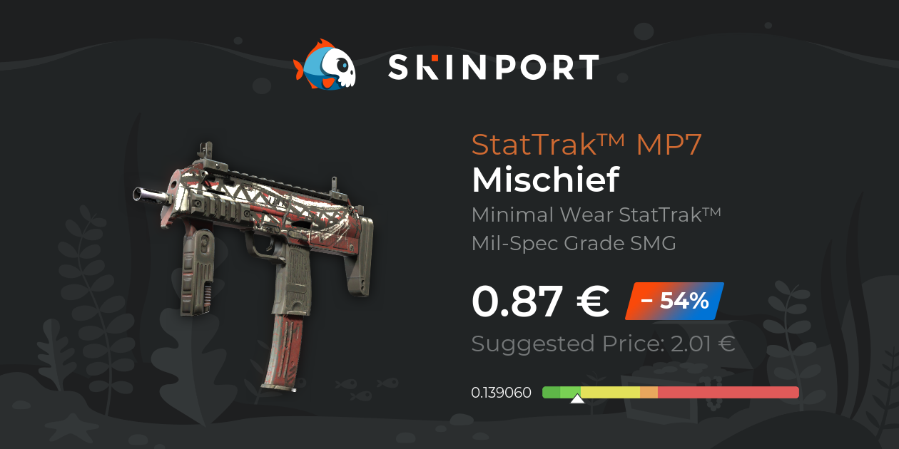StatTrak™ MP7 | Mischief (Minimal Wear) - Counter-Strike 2 - Skinport