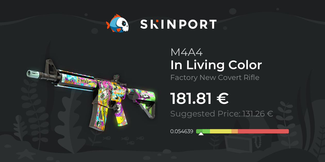 M4A4 | In Living Color (Factory New) - Counter-Strike 2 - Skinport