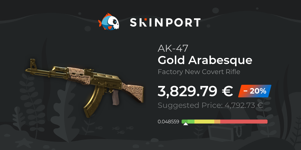 AK-47 | Gold Arabesque (Factory New) - Counter-Strike 2 - Skinport