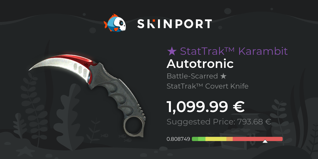 StatTrak™ Karambit | Autotronic (Battle-Scarred) - Counter-Strike 2 ...