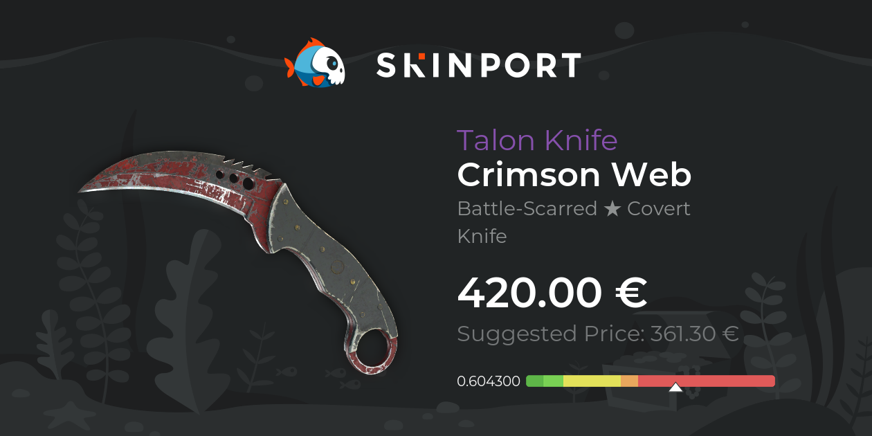 Talon Knife | Crimson Web (Battle-Scarred) - Counter-Strike 2 - Skinport