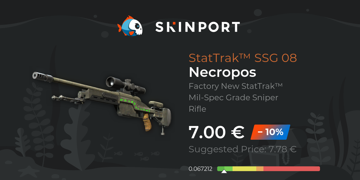StatTrak™ SSG 08 | Necropos (Factory New) - Counter-Strike 2 - Skinport