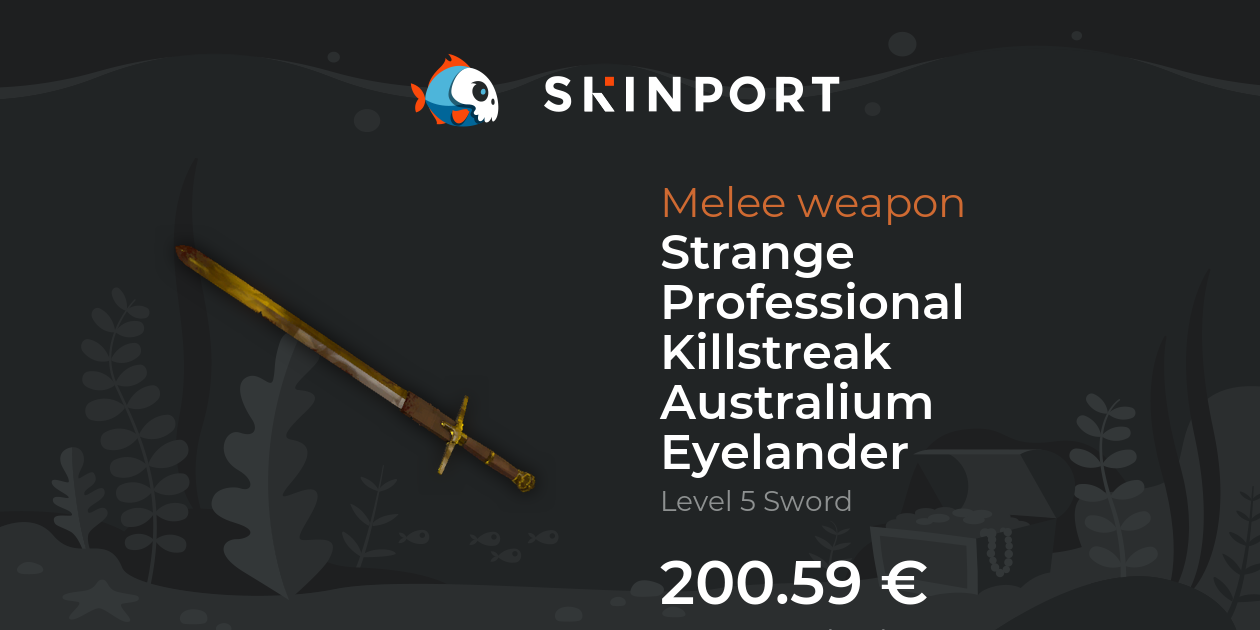 Strange Professional Killstreak Australium Eyelander - Team Fortress 2 ...