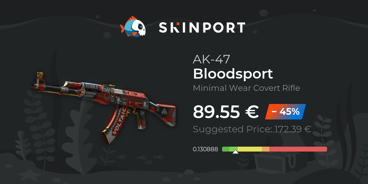 AK-47 | Bloodsport (Minimal Wear) - Counter-Strike 2 - Skinport