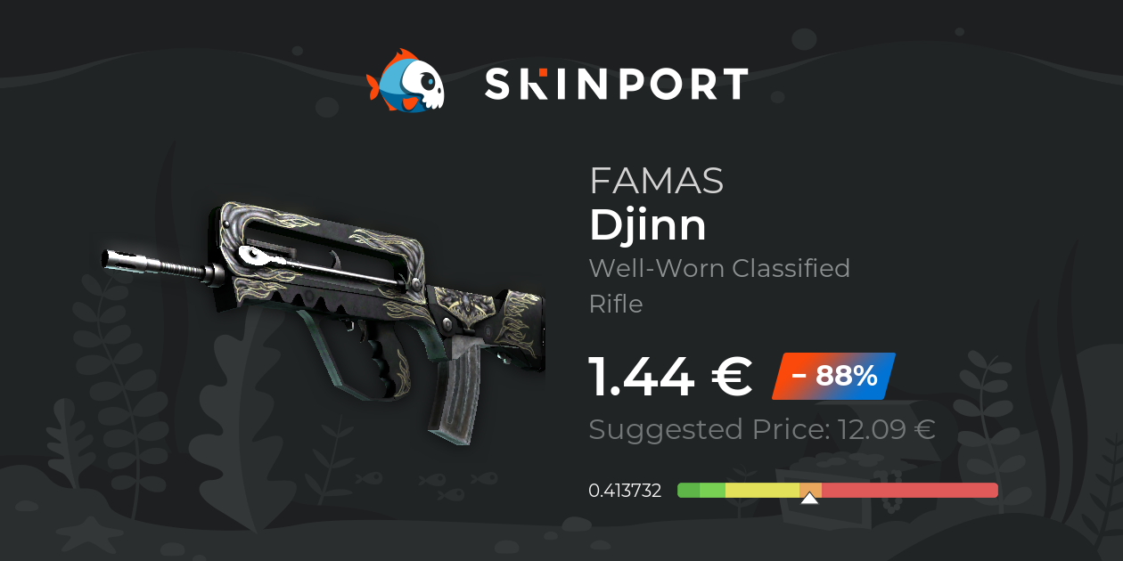 FAMAS | Djinn (Well-Worn) - CS2 - Skinport