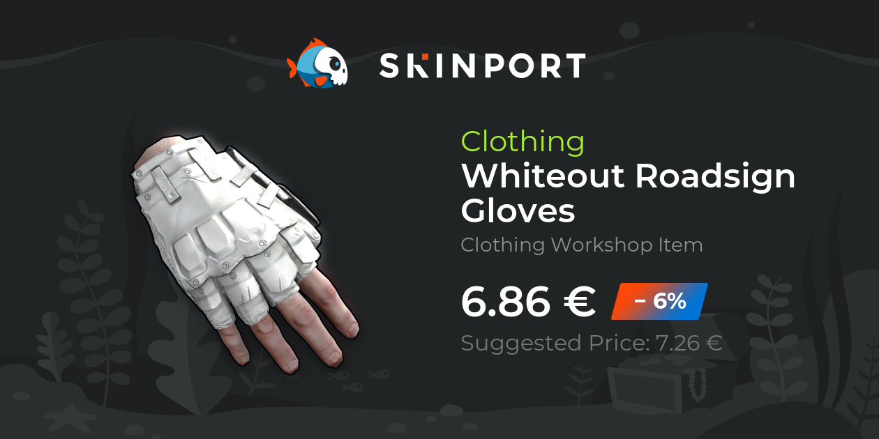 Whiteout Roadsign Gloves - Rust - Skinport