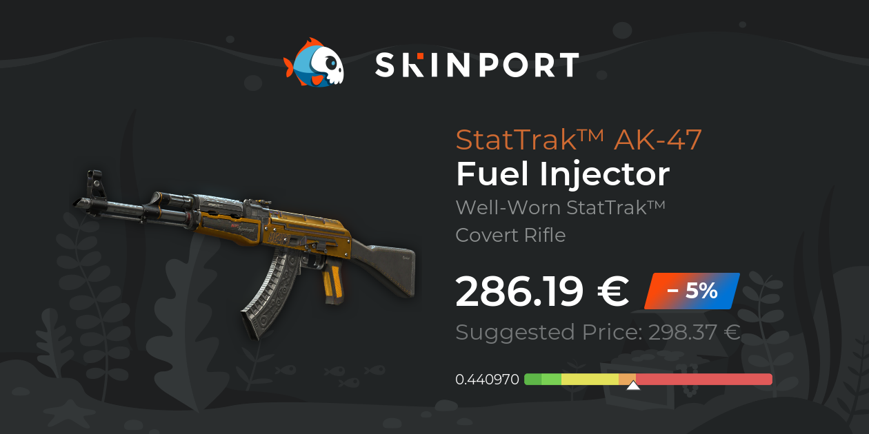StatTrak™ AK-47 | Fuel Injector (Well-Worn) - Counter-Strike 2 - Skinport