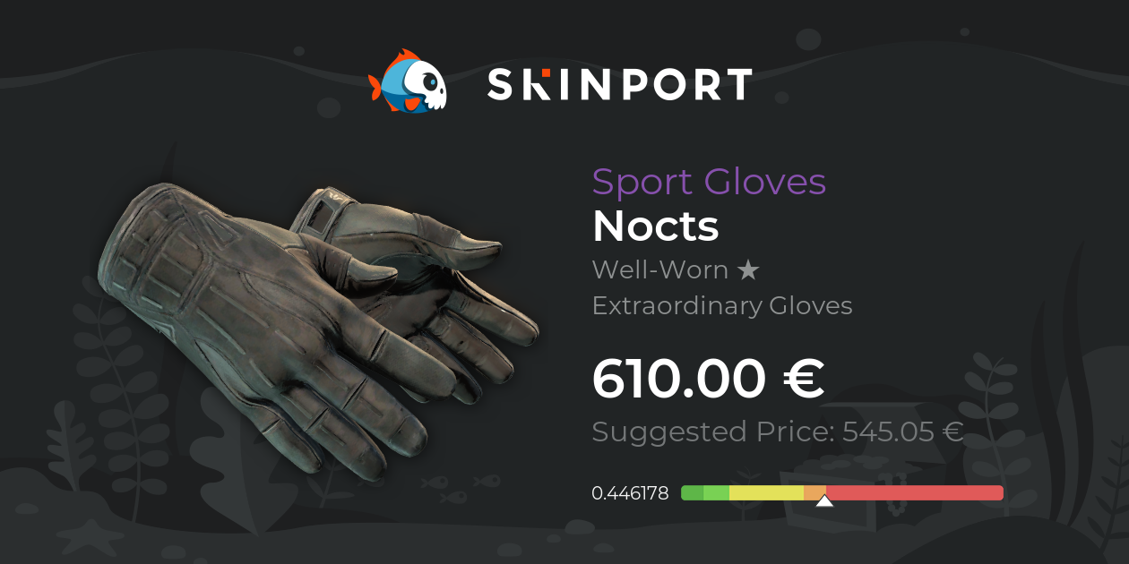 Sport Gloves | Nocts (Well-Worn) - Counter-Strike 2 - Skinport