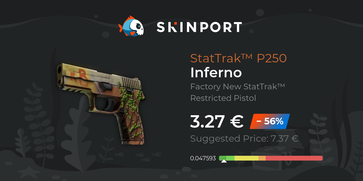 StatTrak™ P250 | Inferno (Factory New) - Counter-Strike 2 - Skinport