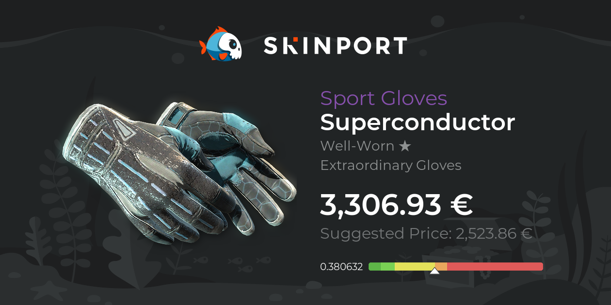 Sport Gloves | Superconductor (Well-Worn) - Counter-Strike 2 - Skinport