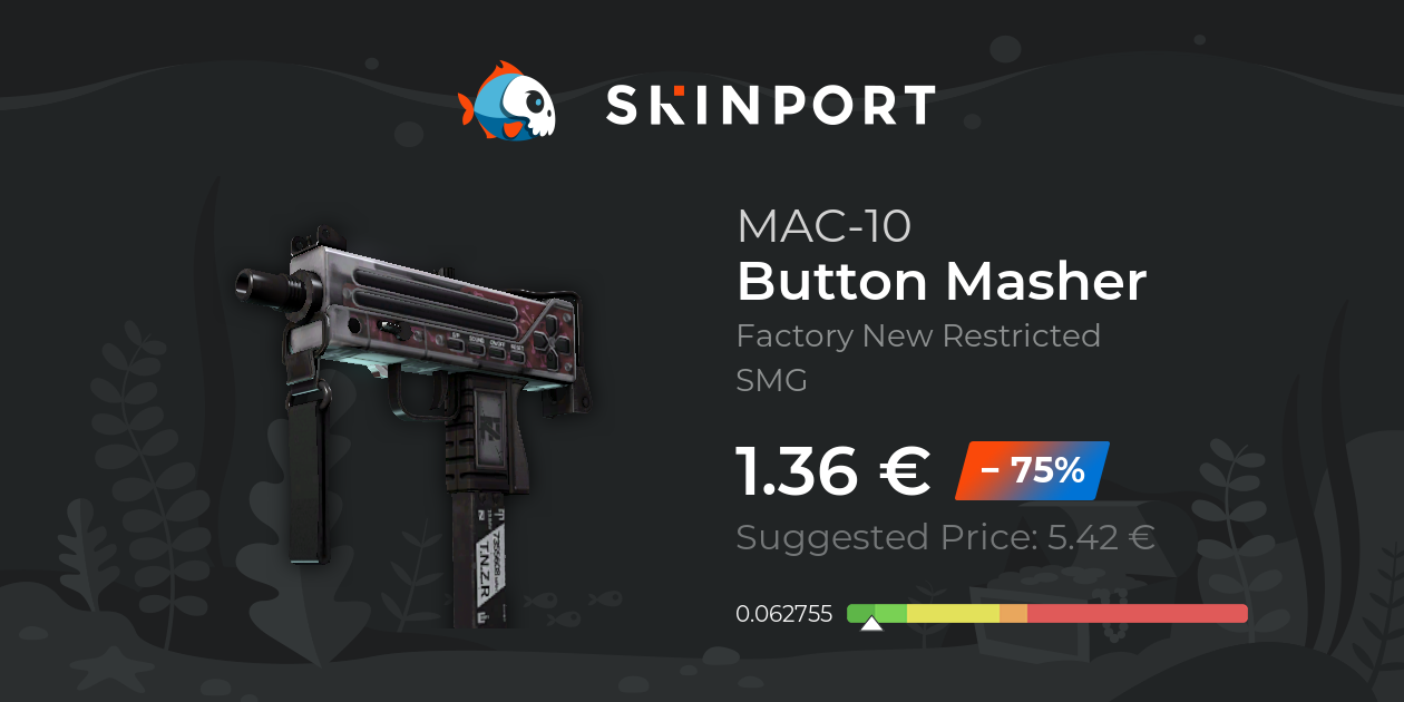 MAC-10 | Button Masher (Factory New) - CS2 - Skinport
