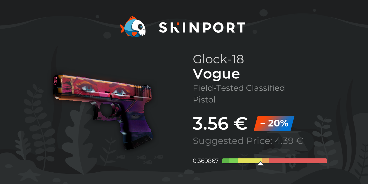 Glock-18 | Vogue (Field-Tested) - CS:GO - Skinport