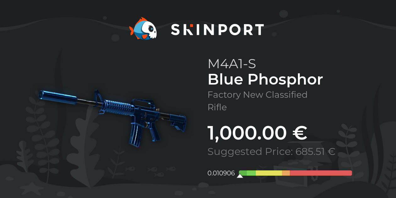 M4A1-S | Blue Phosphor (Factory New) - Counter-Strike 2 - Skinport