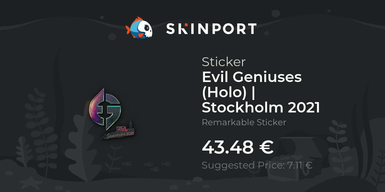 印花 | Evil Geniuses （全息） | 2021年斯德哥尔摩锦标赛 - Counter-Strike 2 - Skinport