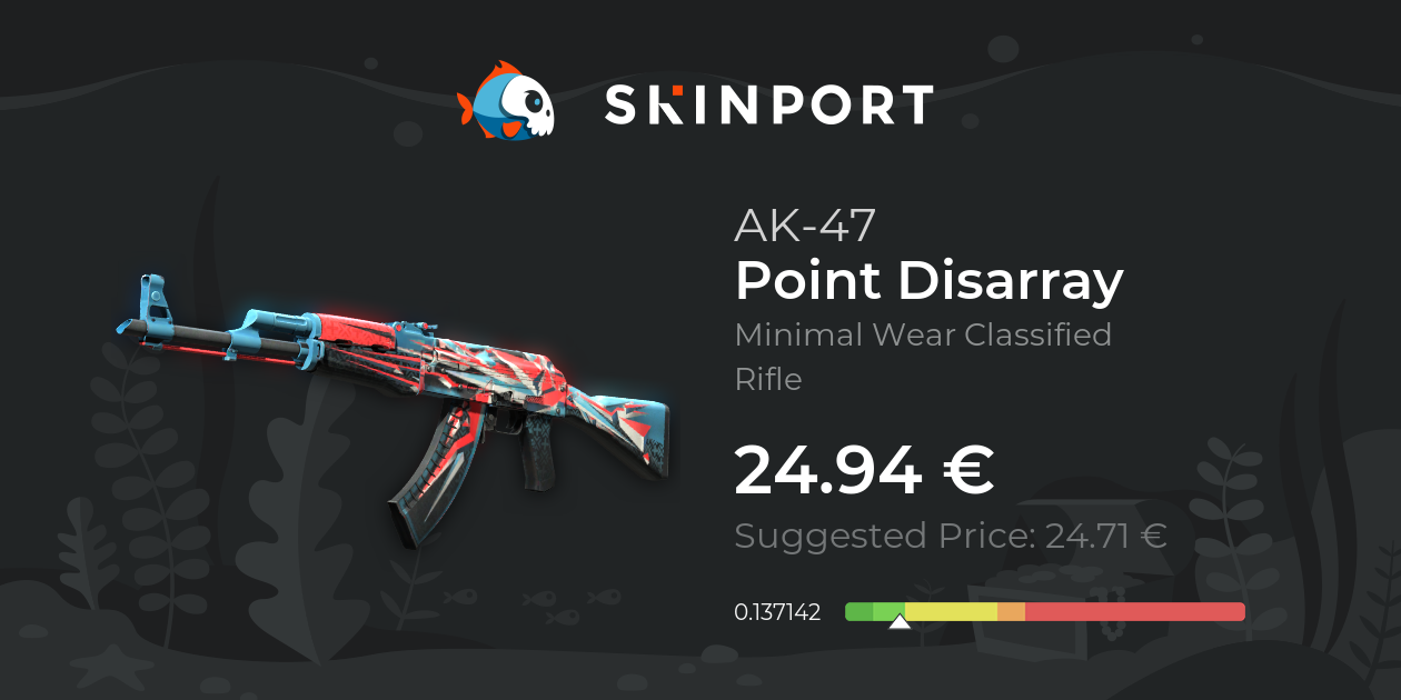 AK-47 | Point Disarray (Minimal Wear) - Counter-Strike 2 - Skinport
