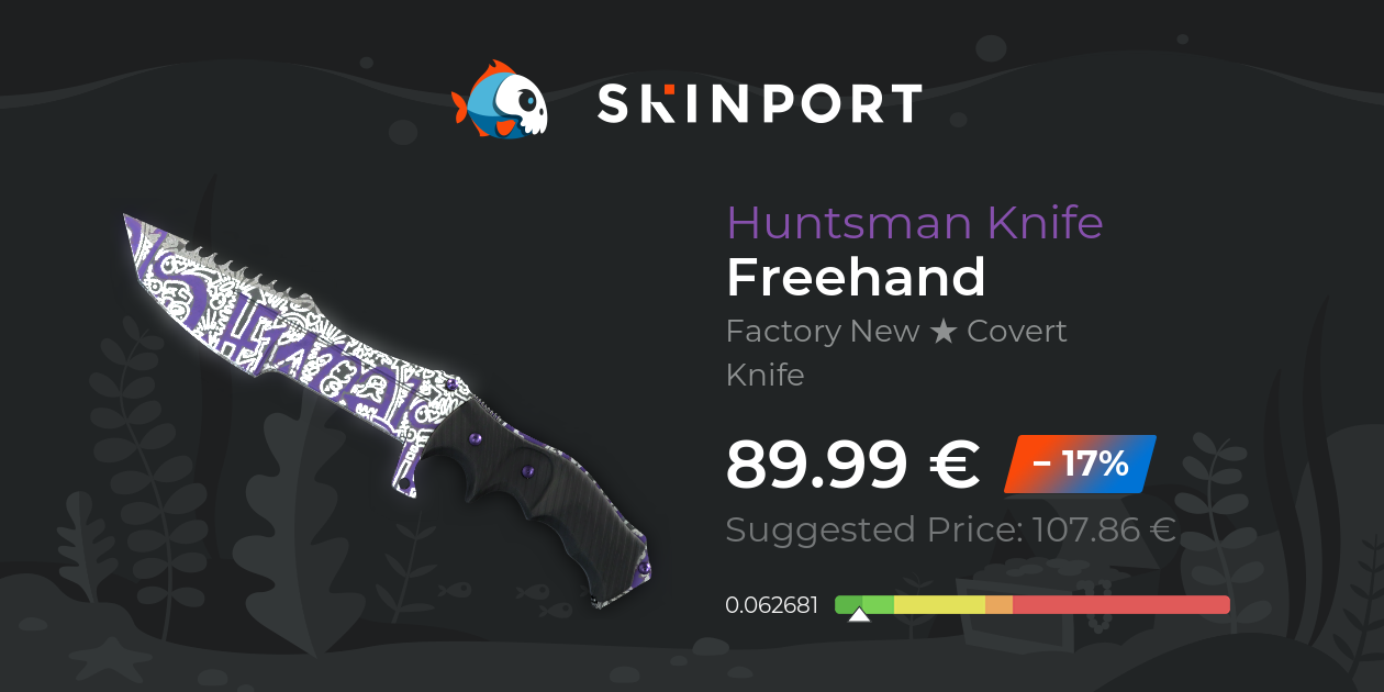 Huntsman Knife | Freehand (Factory New) - Counter-Strike 2 - Skinport