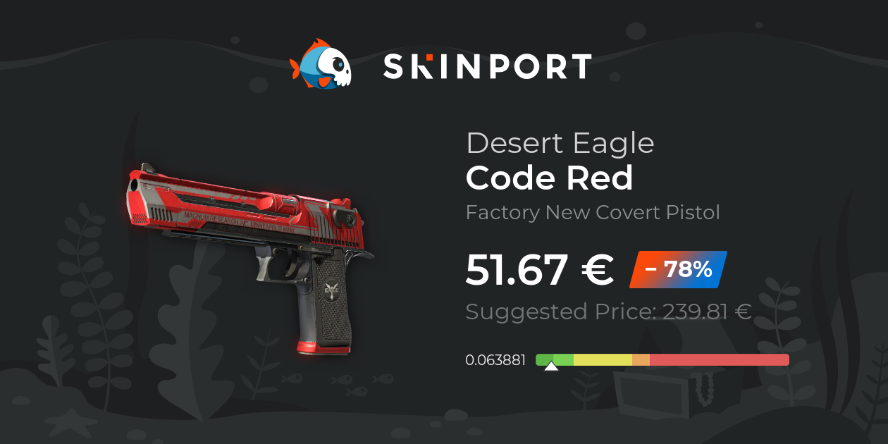 Desert Eagle | Code Red (Factory New) - Counter-Strike 2 - Skinport