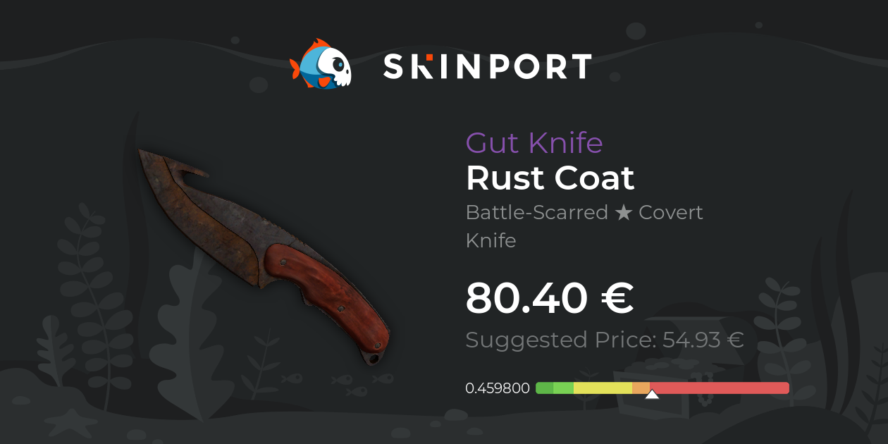 Gut Knife | Rust Coat (Battle-Scarred) - Counter-Strike 2 - Skinport