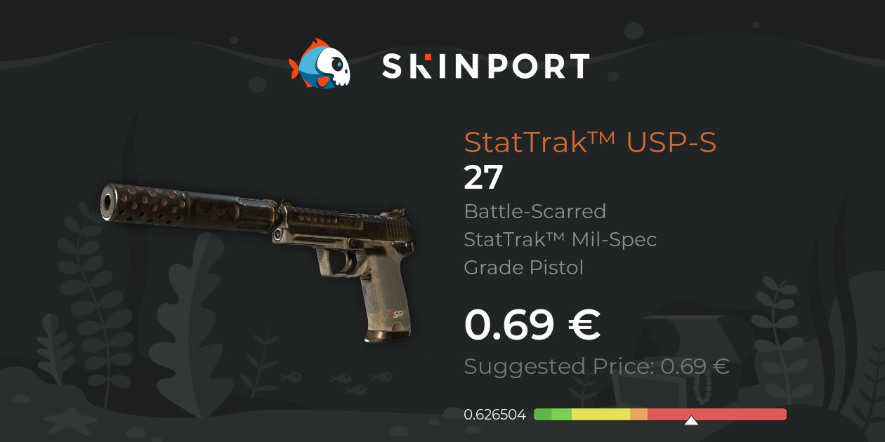 StatTrak™ USP-S | 27 (Battle-Scarred) - Counter-Strike 2 - Skinport