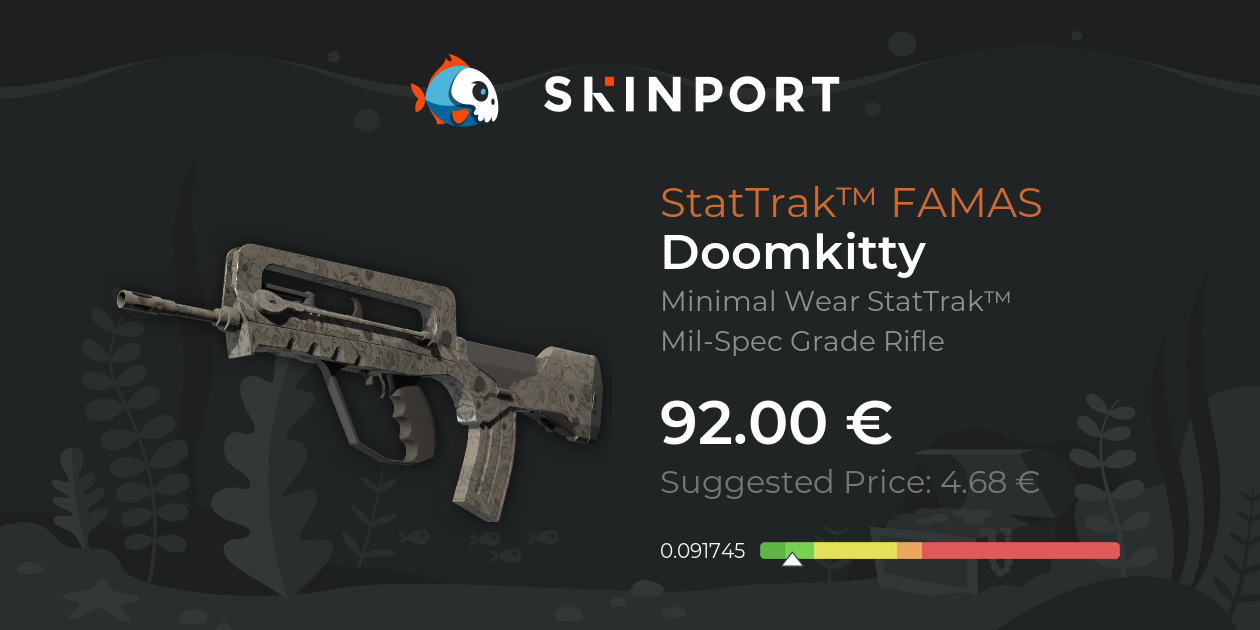 StatTrak™ FAMAS | Doomkitty (Minimal Wear) - Counter-Strike 2 - Skinport