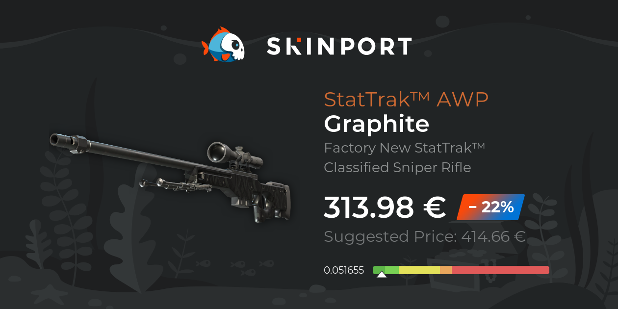 StatTrak™ AWP | Graphite (Factory New) - Counter-Strike 2 - Skinport