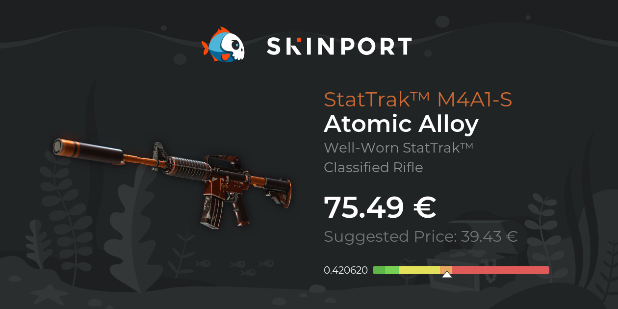 StatTrak™ M4A1-S | Atomic Alloy (Well-Worn) - Counter-Strike 2 - Skinport