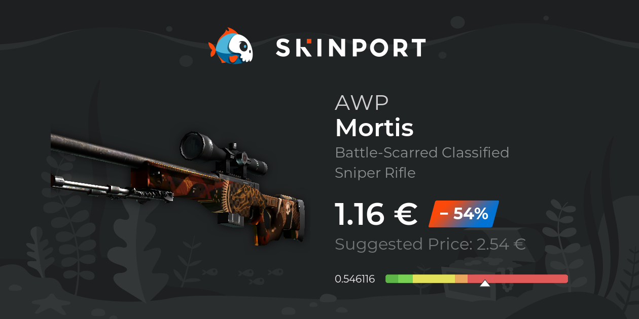 Awp Mortis Battle Scarred Counter Strike 2 Skinport
