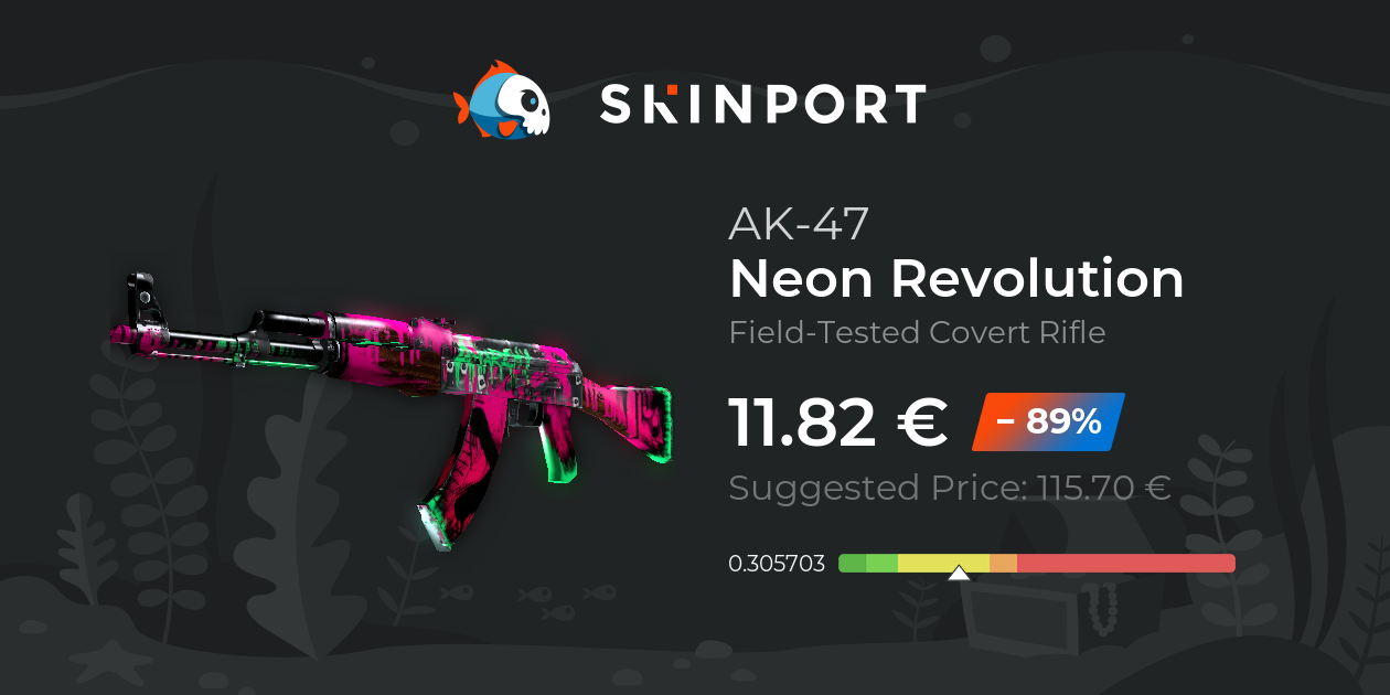 AK-47 | Neon Revolution (Field-Tested) - Counter-Strike 2 - Skinport