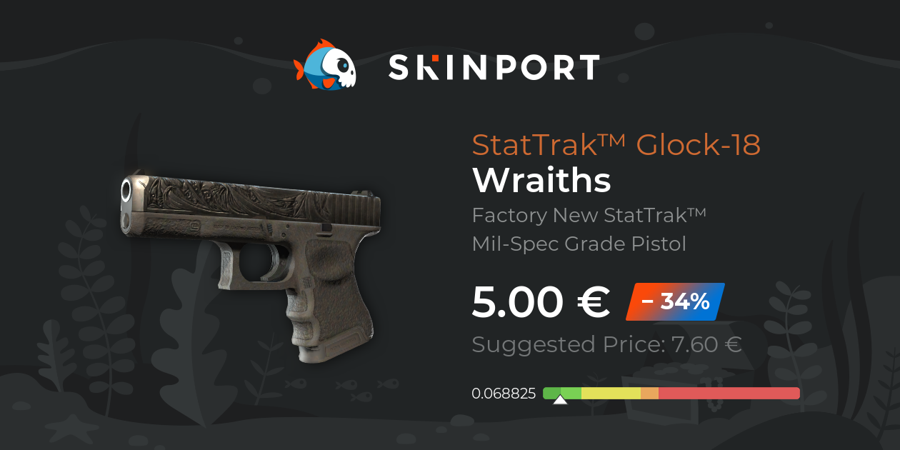 StatTrak™ Glock-18 | Wraiths (Factory New) - Counter-Strike 2 - Skinport