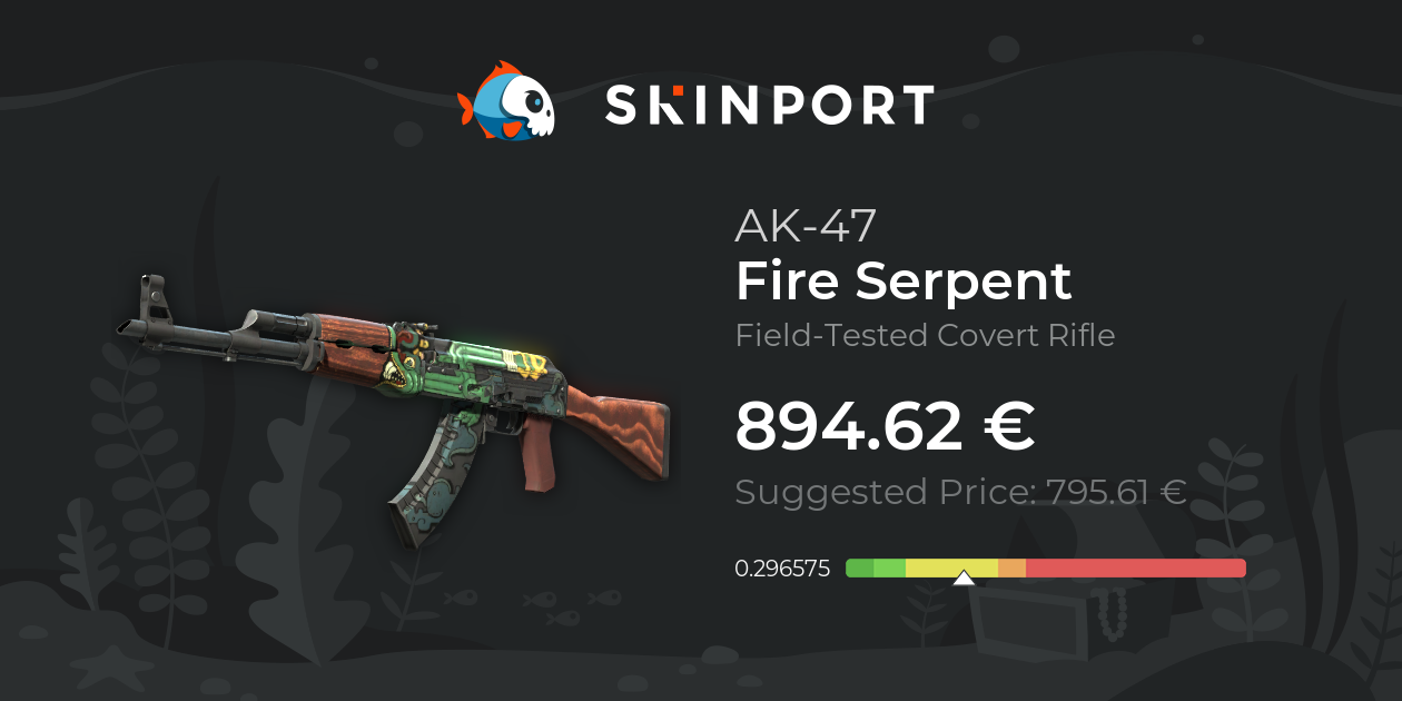 AK-47 | Fire Serpent (Field-Tested) - Counter-Strike 2 - Skinport