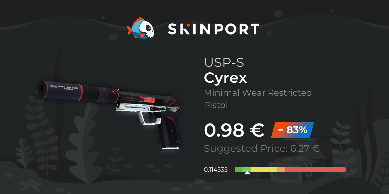 USP-S | Cyrex (Minimal Wear) - Counter-Strike 2 - Skinport