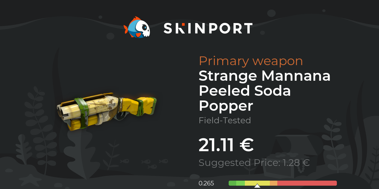 疏若陌路 Mannana Peeled 苏打炮手 (久经沙场) - Team Fortress 2 - Skinport