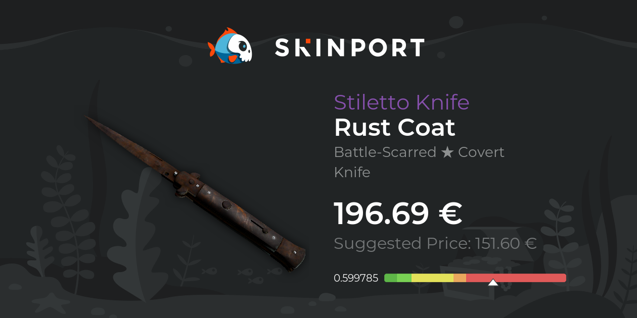 Stiletto Knife | Rust Coat (Battle-Scarred) - Counter-Strike 2 - Skinport