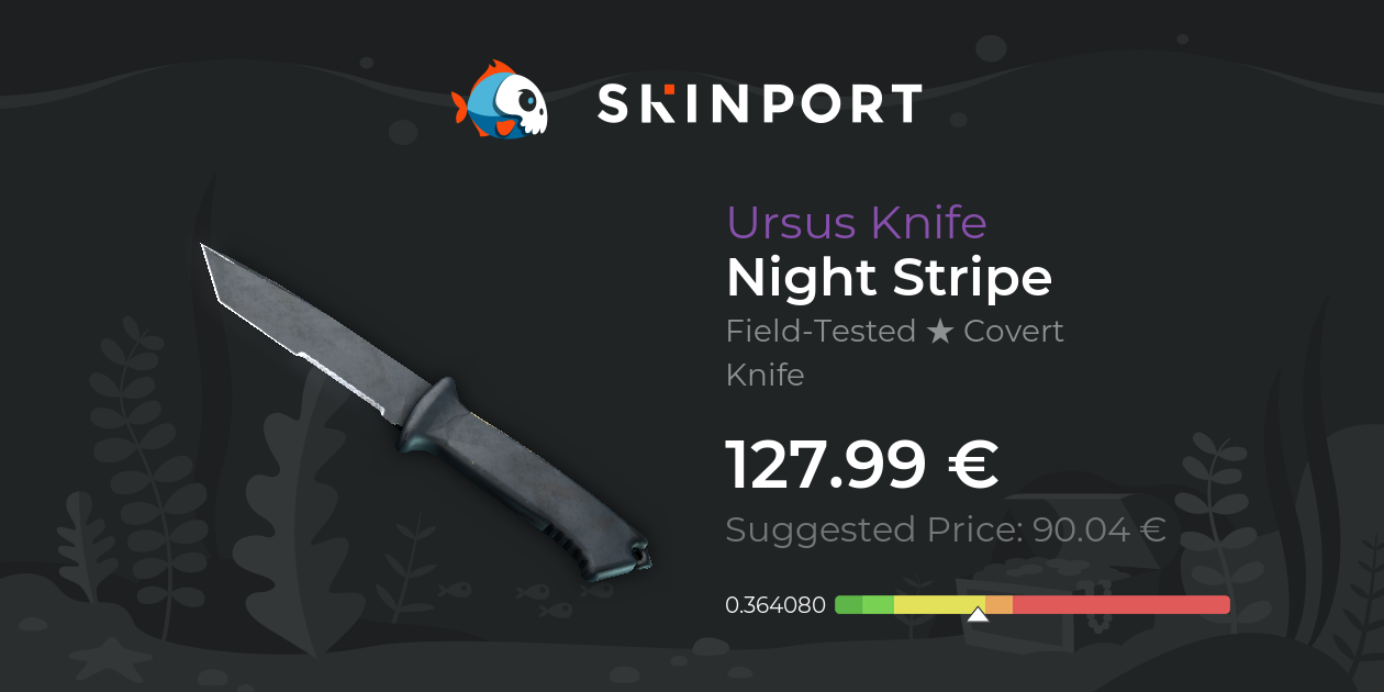 Ursus Knife | Night Stripe (Field-Tested) - CS:GO - Skinport