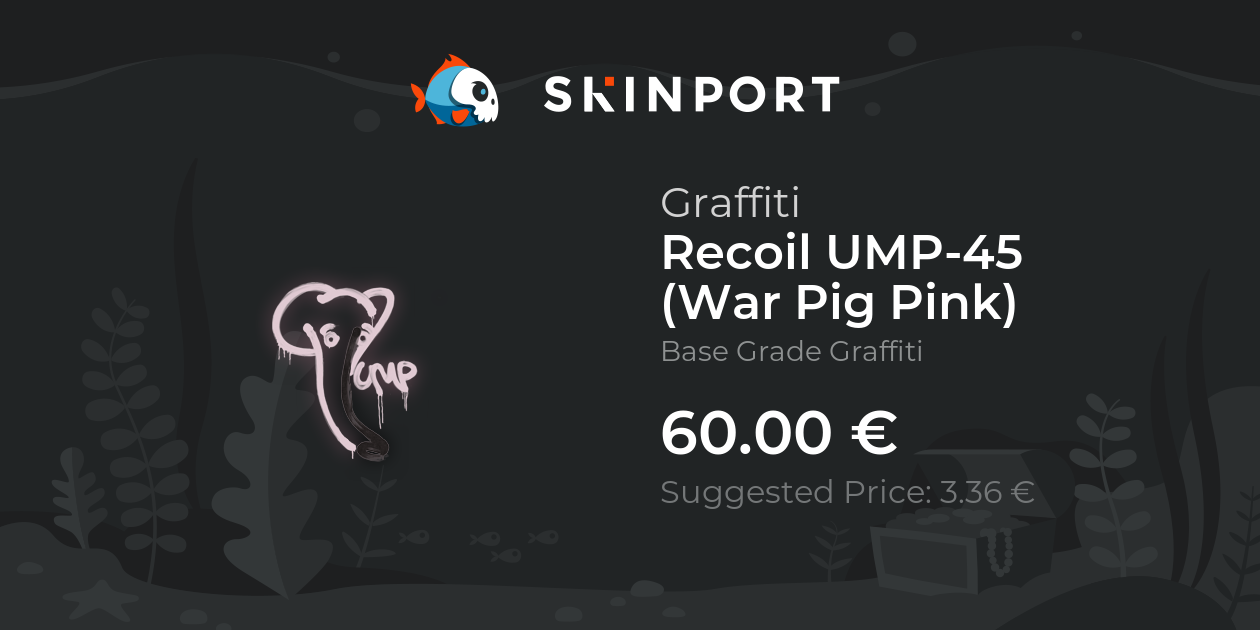 Sealed Graffiti | Recoil UMP-45 (War Pig Pink) - Counter-Strike 2 ...
