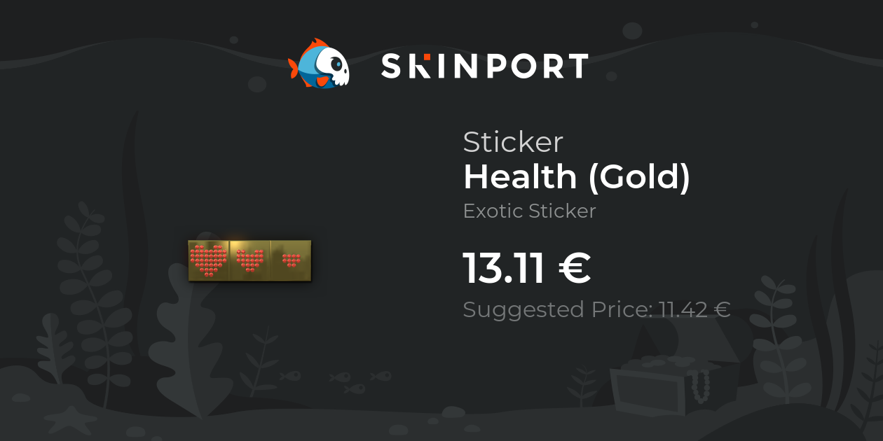 Sticker | Health (Gold) - Counter-Strike 2 - Skinport