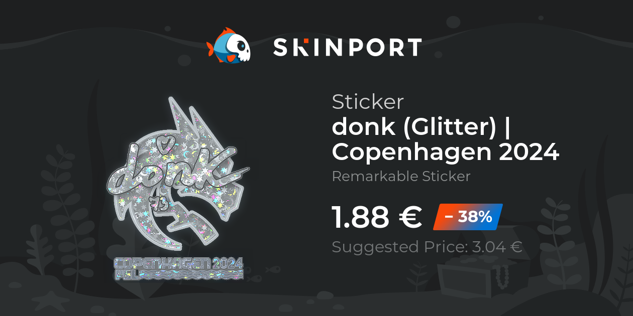 Sticker | donk (Glitter) | Copenhagen 2024 - Counter-Strike 2 - Skinport