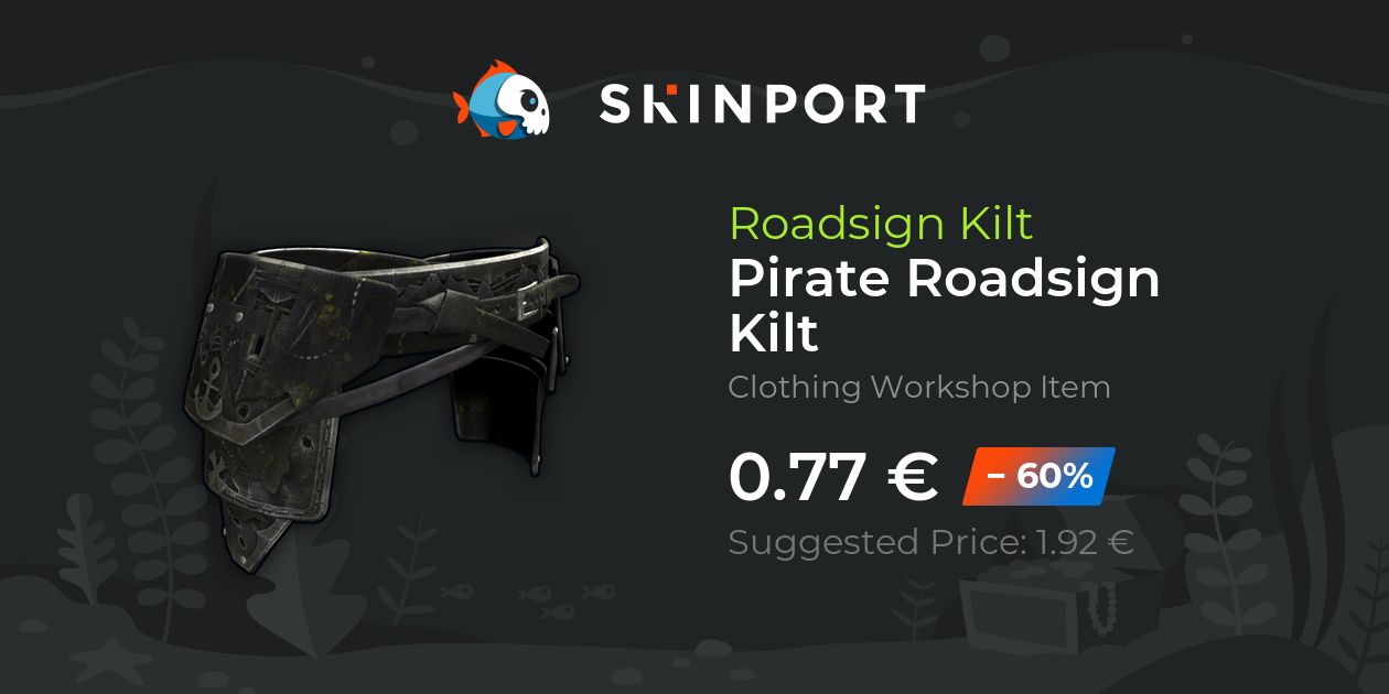 Pirate Roadsign Kilt - Rust - Skinport