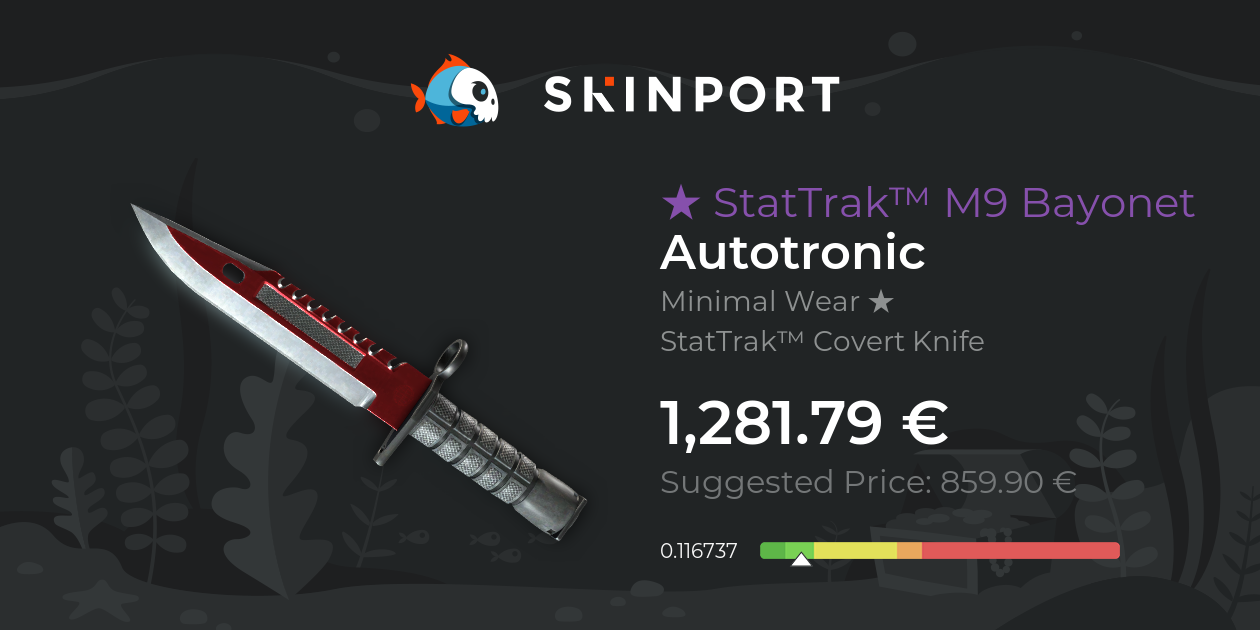 StatTrak™ M9 Bayonet | Autotronic (Minimal Wear) - Counter-Strike 2 ...