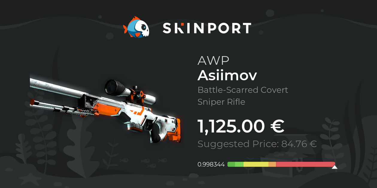 AWP | Asiimov (Battle-Scarred) - CS:GO - Skinport
