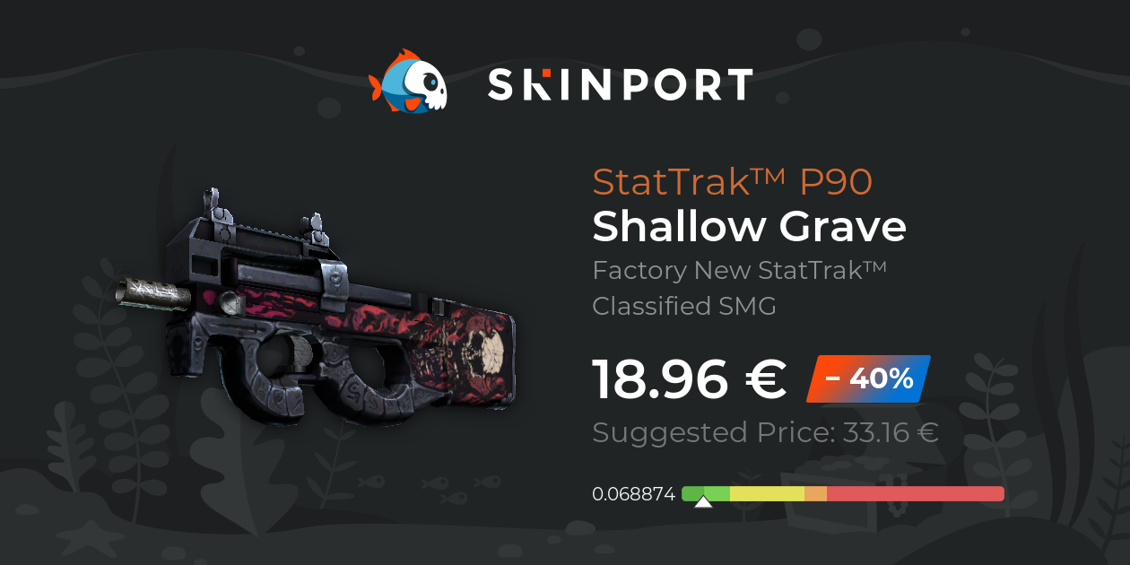 StatTrak™ P90 | Shallow Grave (Factory New) - Counter-Strike 2 - Skinport