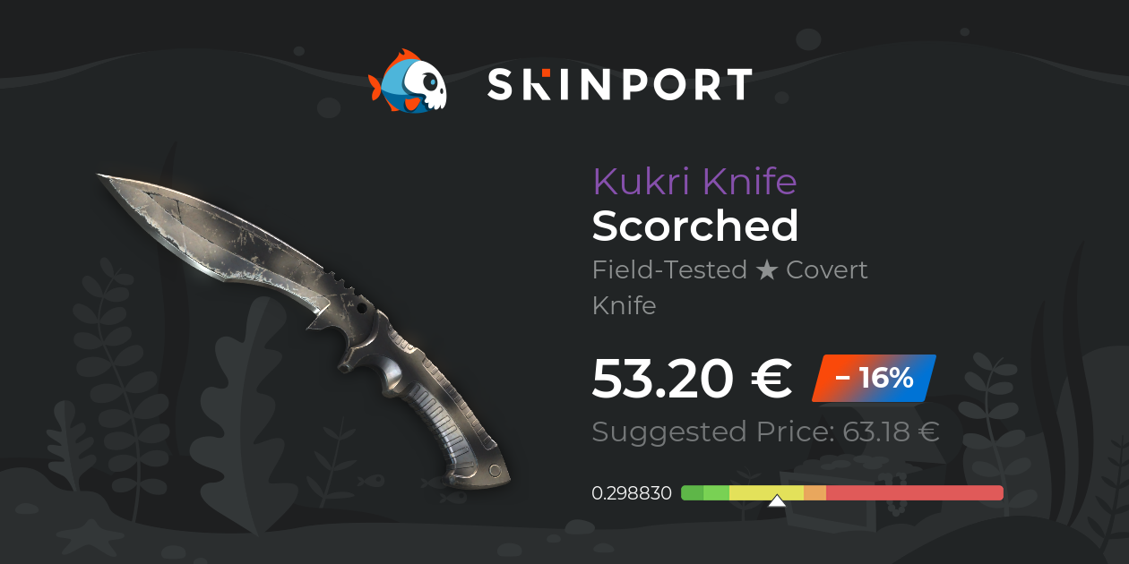 Kukri Knife | Scorched (Field-Tested) - Counter-Strike 2 - Skinport