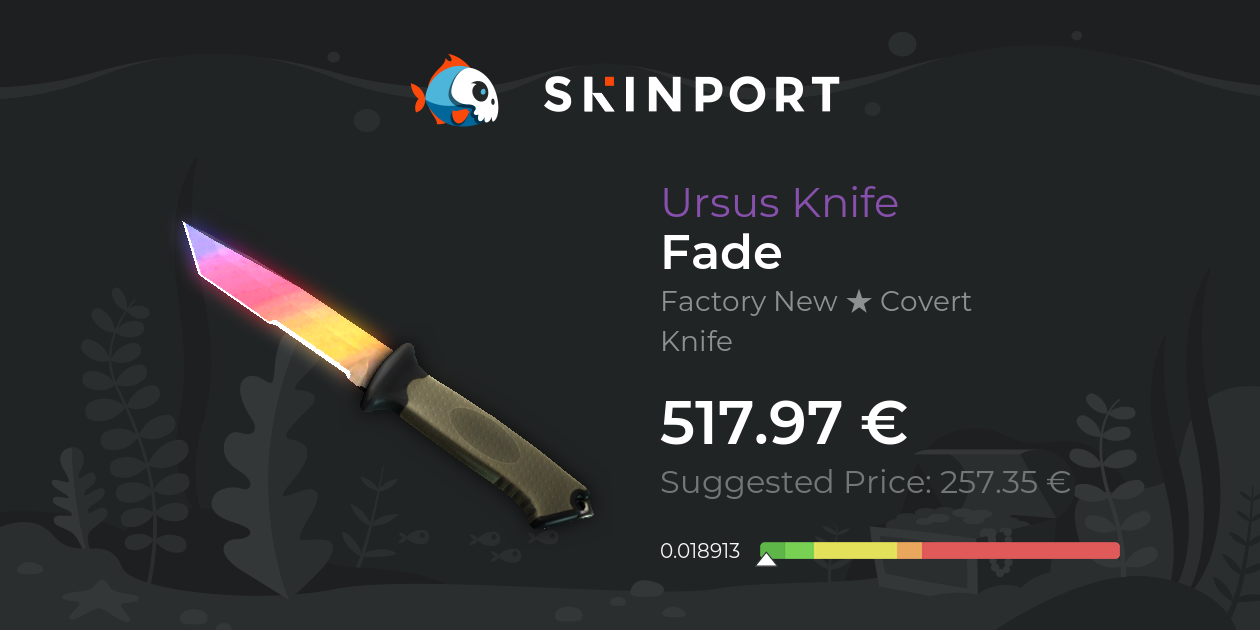 Ursus Knife | Fade (Factory New) - Counter-Strike 2 - Skinport