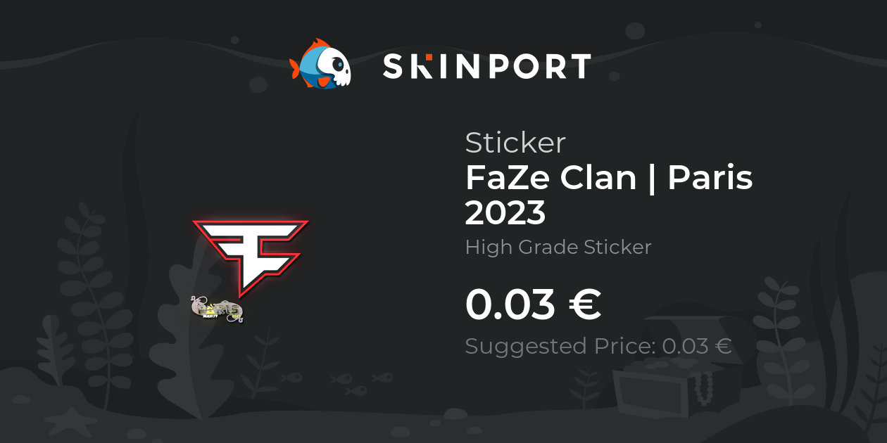 Sticker | FaZe Clan | Paris 2023 - CS2 - Skinport
