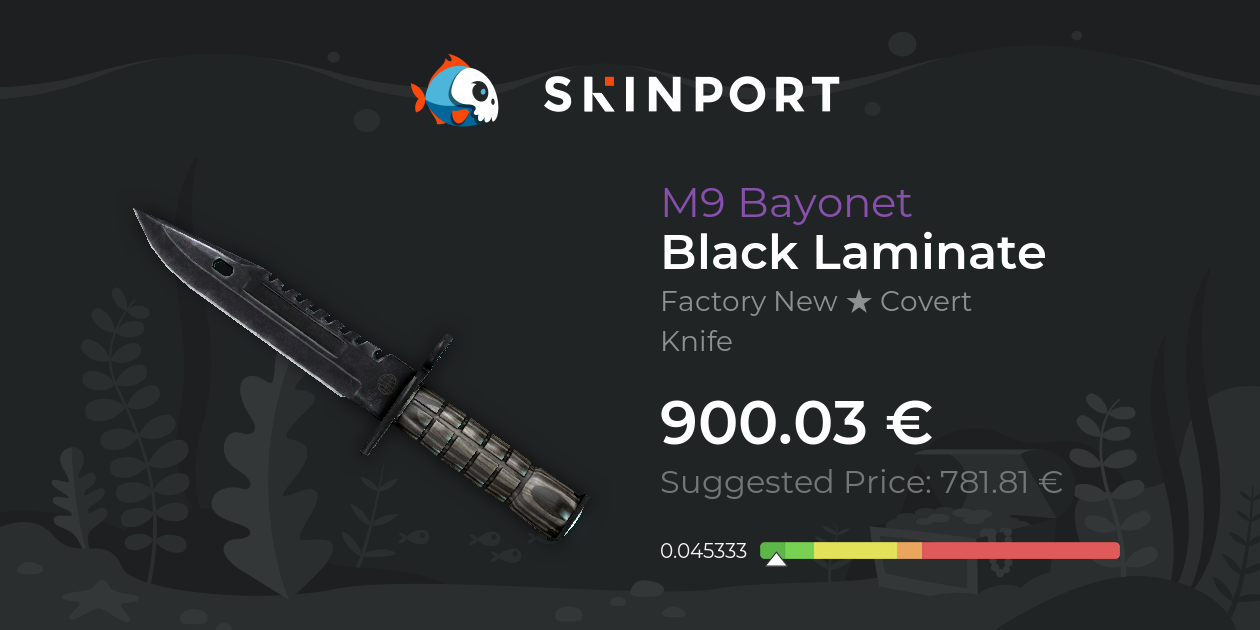 M9 Bayonet | Black Laminate (Factory New) - CS:GO - Skinport