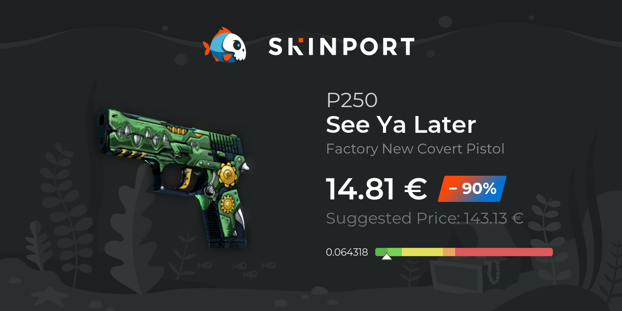 P250 | See Ya Later (Factory New) - CS:GO - Skinport