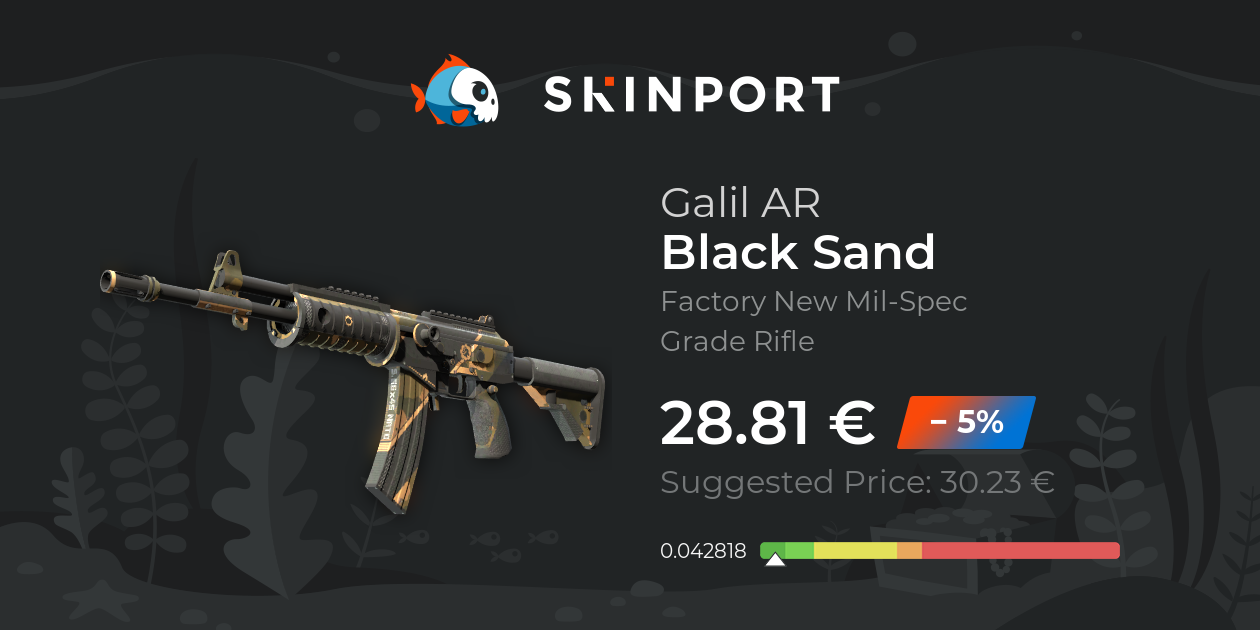Galil AR | Black Sand (Factory New) - Counter-Strike 2 - Skinport