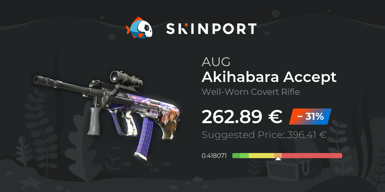 AUG | Akihabara Accept (Well-Worn) - Counter-Strike 2 - Skinport