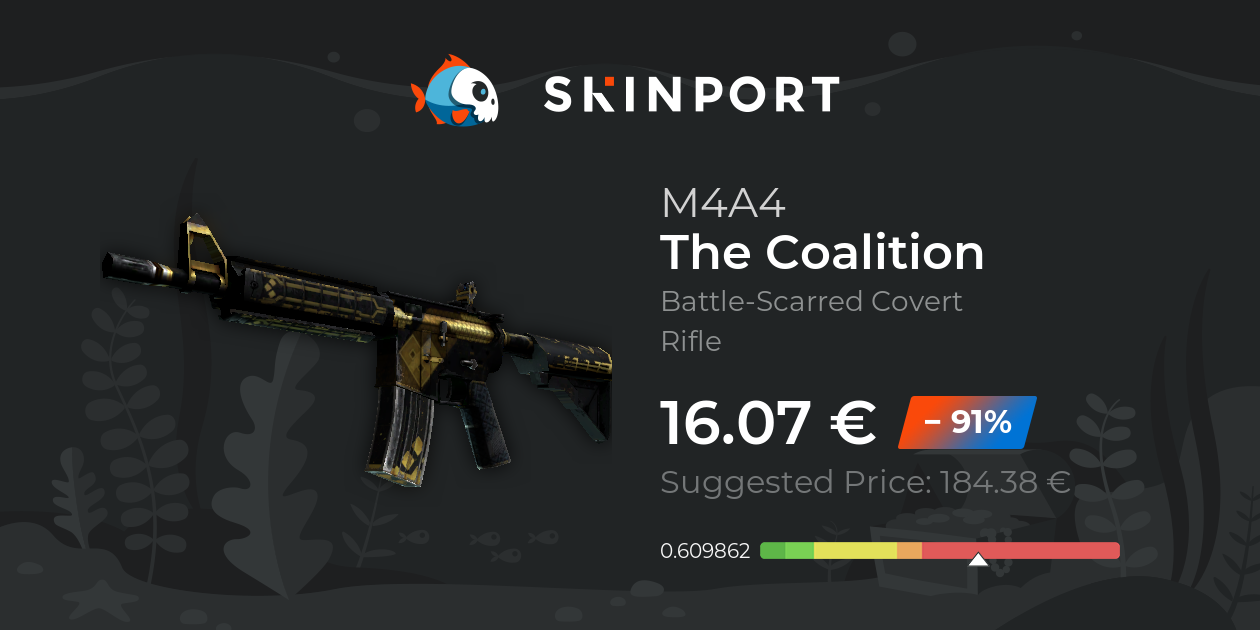 M4A4 | The Coalition (Battle-Scarred) - Counter-Strike 2 - Skinport