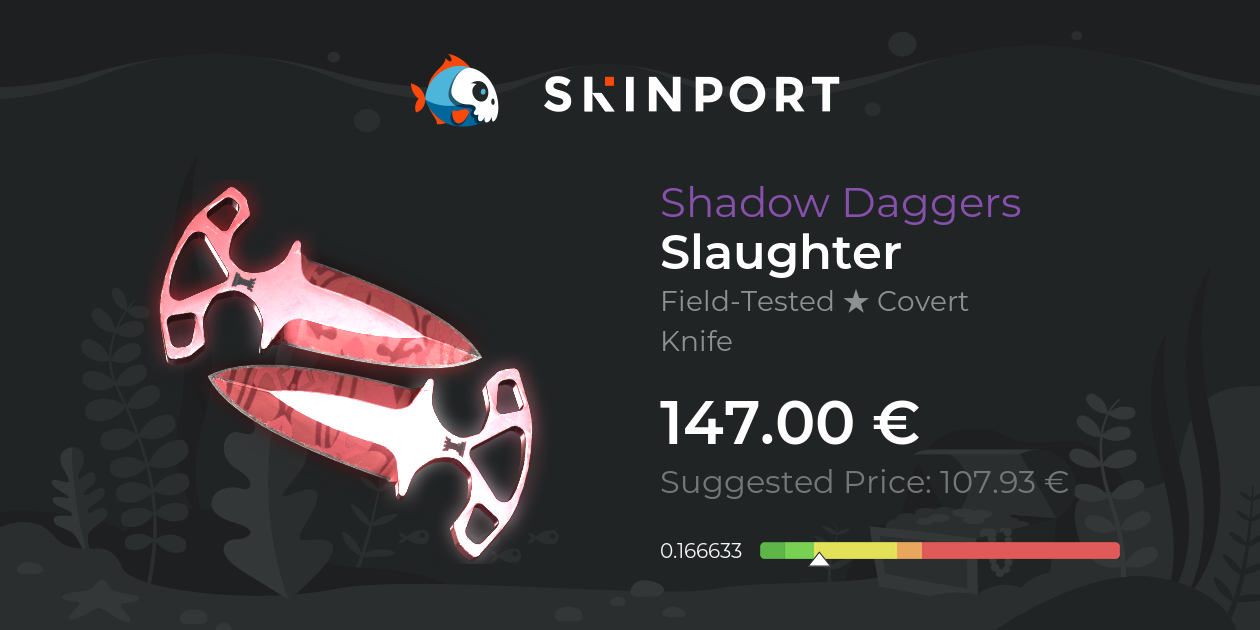 Shadow Daggers | Slaughter (Field-Tested) - Counter-Strike 2 - Skinport